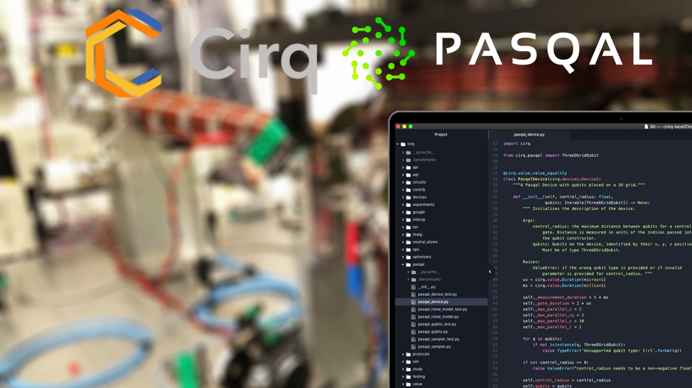 Quantum circuits on Pasqal devices | Cirq | Google Quantum AI